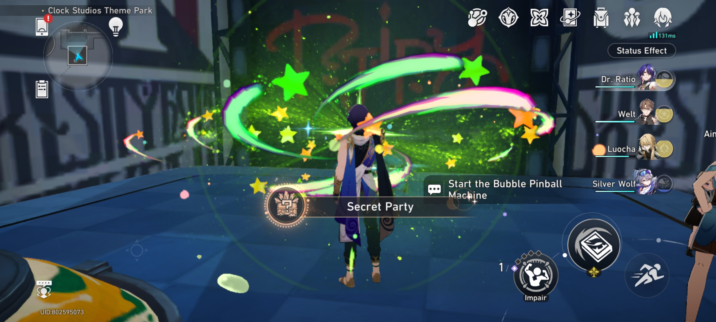 Secret Party achievement. And completed sticker, for now. Honkai: Star ...