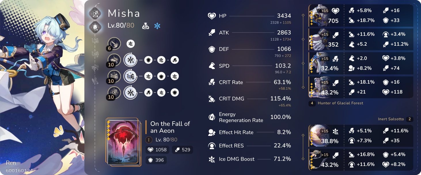 MISHA BUILD Honkai: Star Rail | HoYoLAB