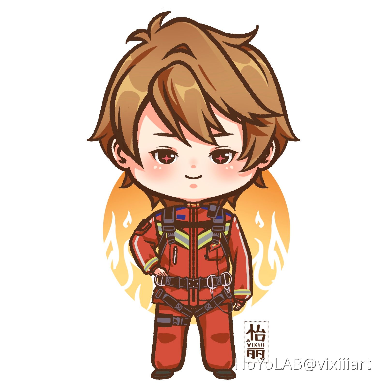 Lukeout, Fire! Chibi Luke Tears of Themis | HoYoLAB