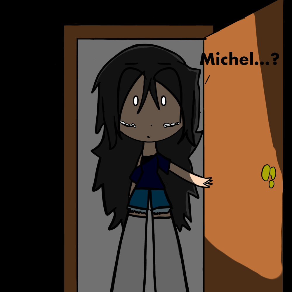 A 2 panel horror comic. (I know it’s not the greatest. I had the idea ...