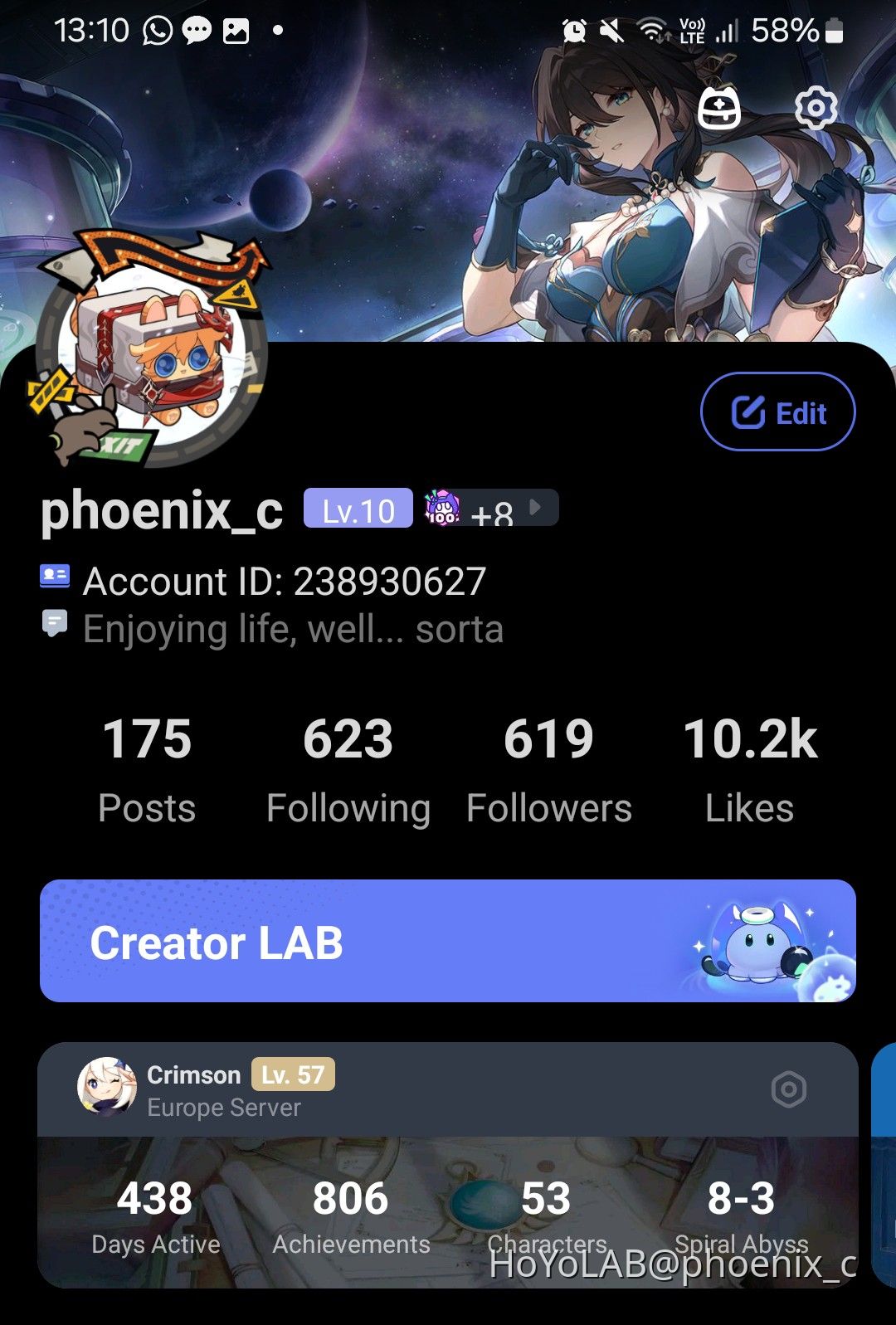 America server UID Genshin Impact | HoYoLAB