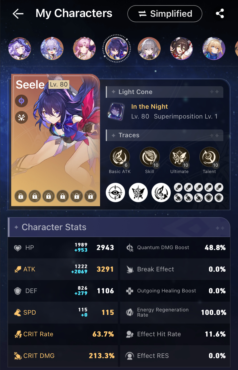 Show me your best Seele builds (or any other character)! Honkai: Star ...