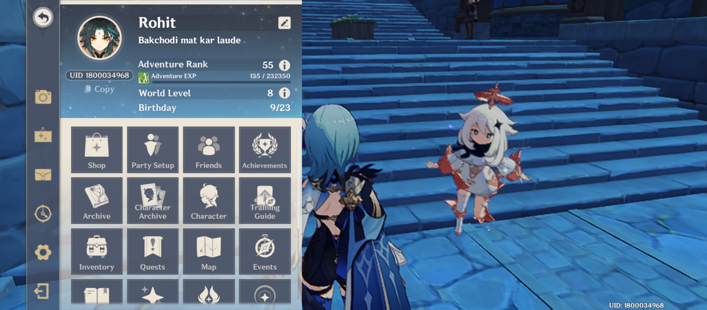 World level 8 Genshin Impact | HoYoLAB