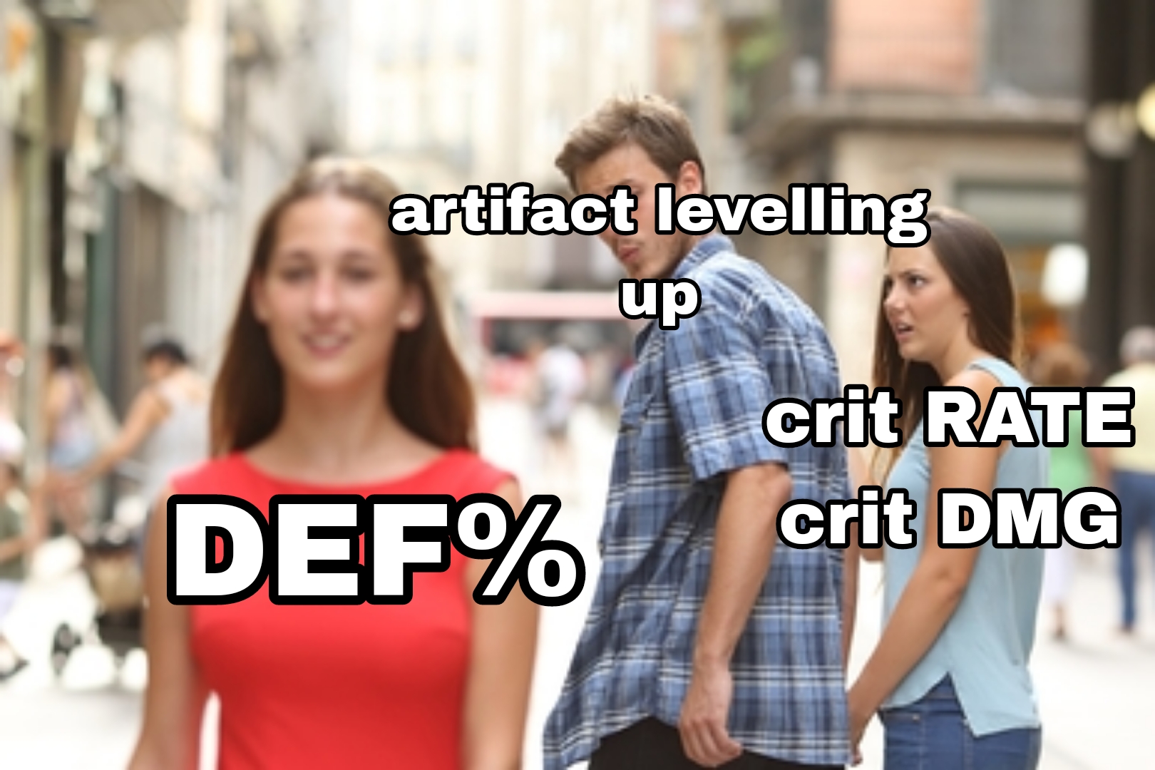 Artifact levelling up process meme Genshin Impact | HoYoLAB