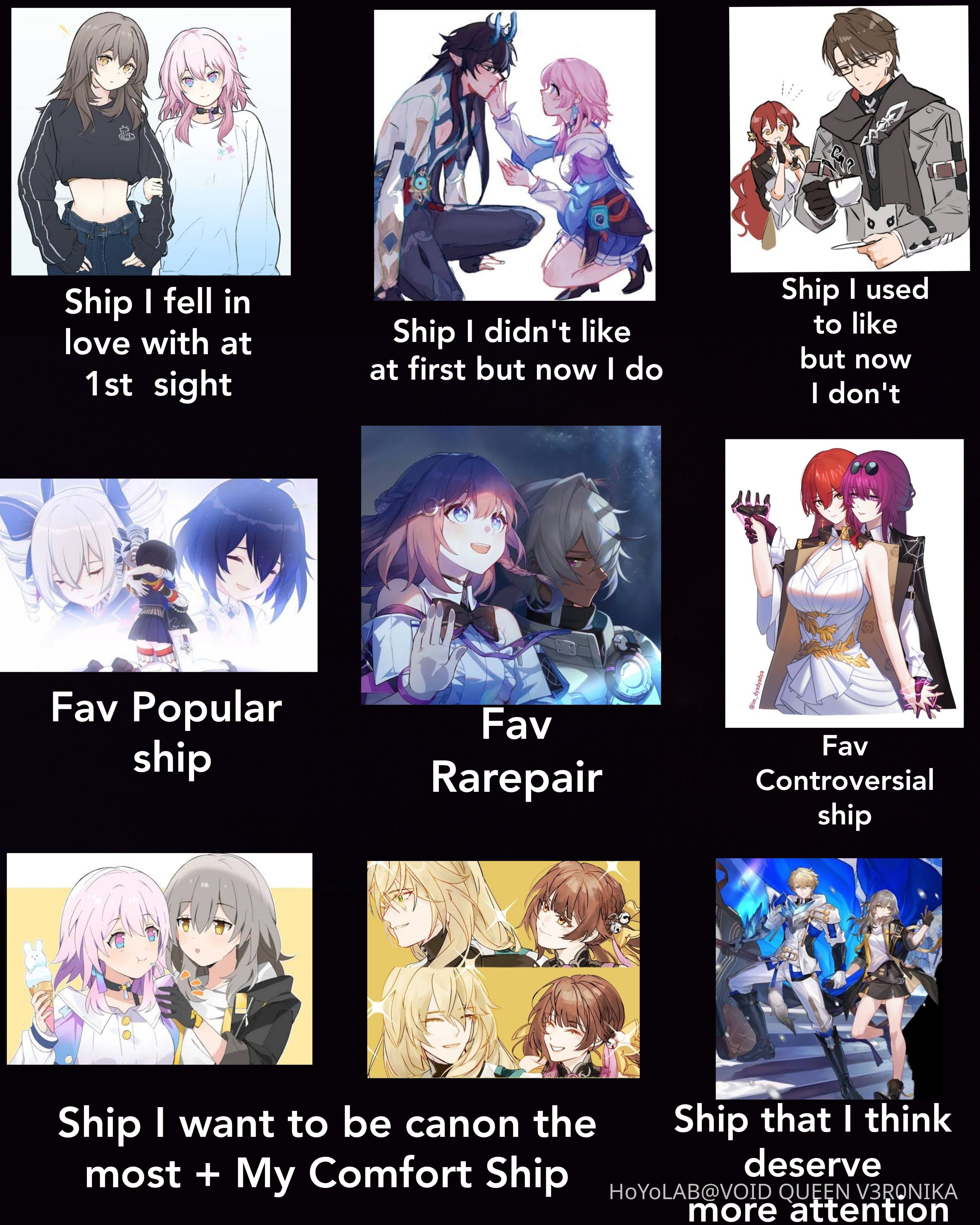 My HSR Ships... (Charaters I like to see together ️ , Boats and Submarines ️) Honkai: Star Rail ...