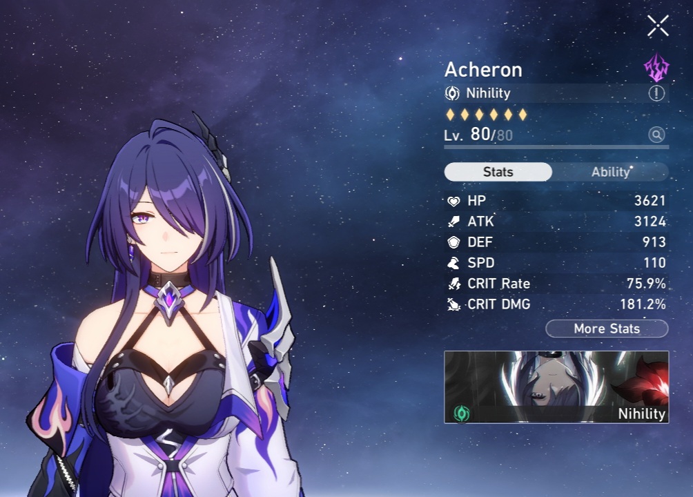 Acheron Build Honkai: Star Rail | HoYoLAB