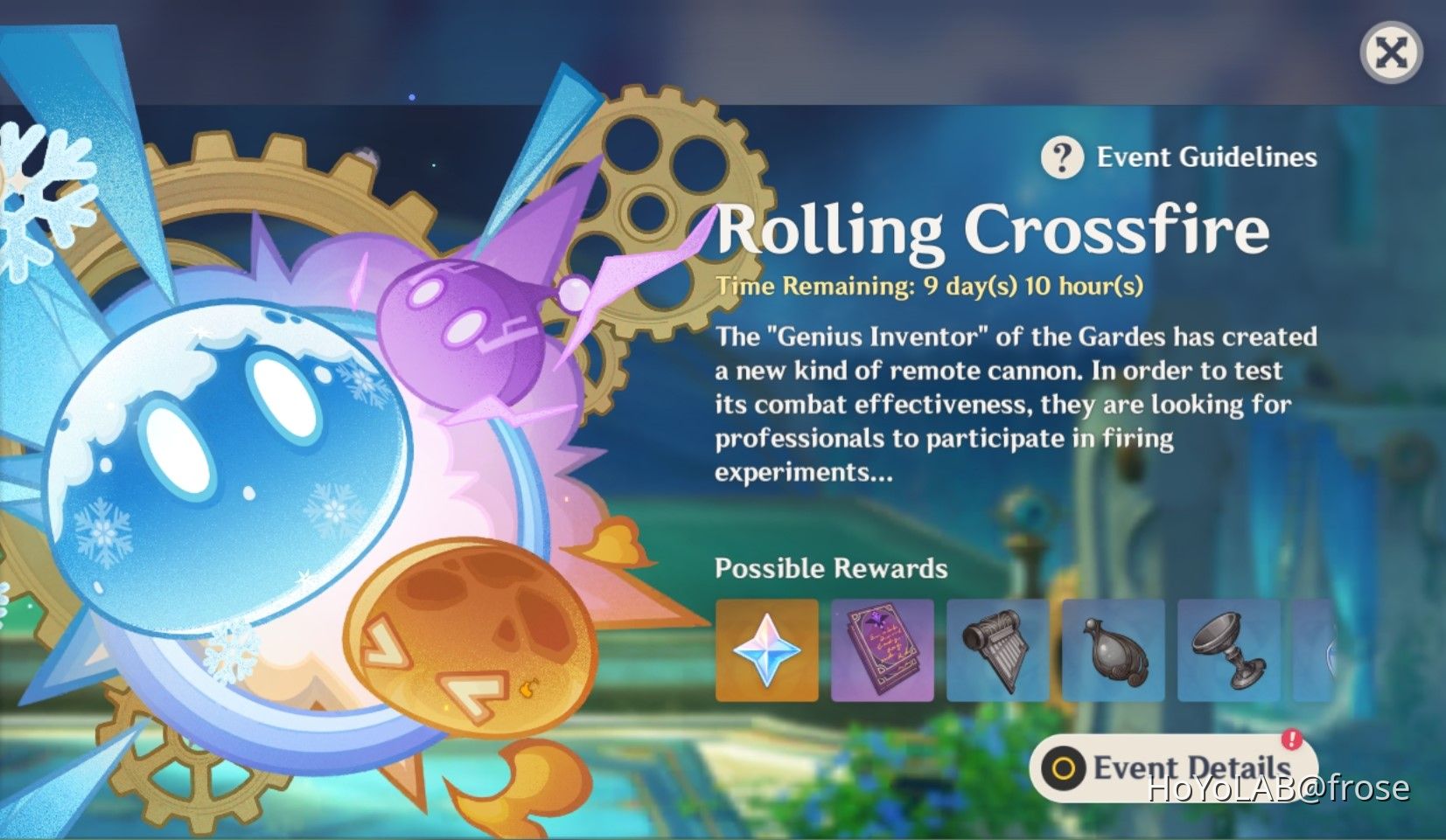 Rolling Crossfire - First Round Genshin Impact | HoYoLAB