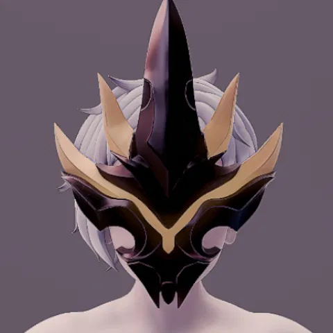 Kalpas Mask 3D Model WIP Honkai Impact 3rd | HoYoLAB