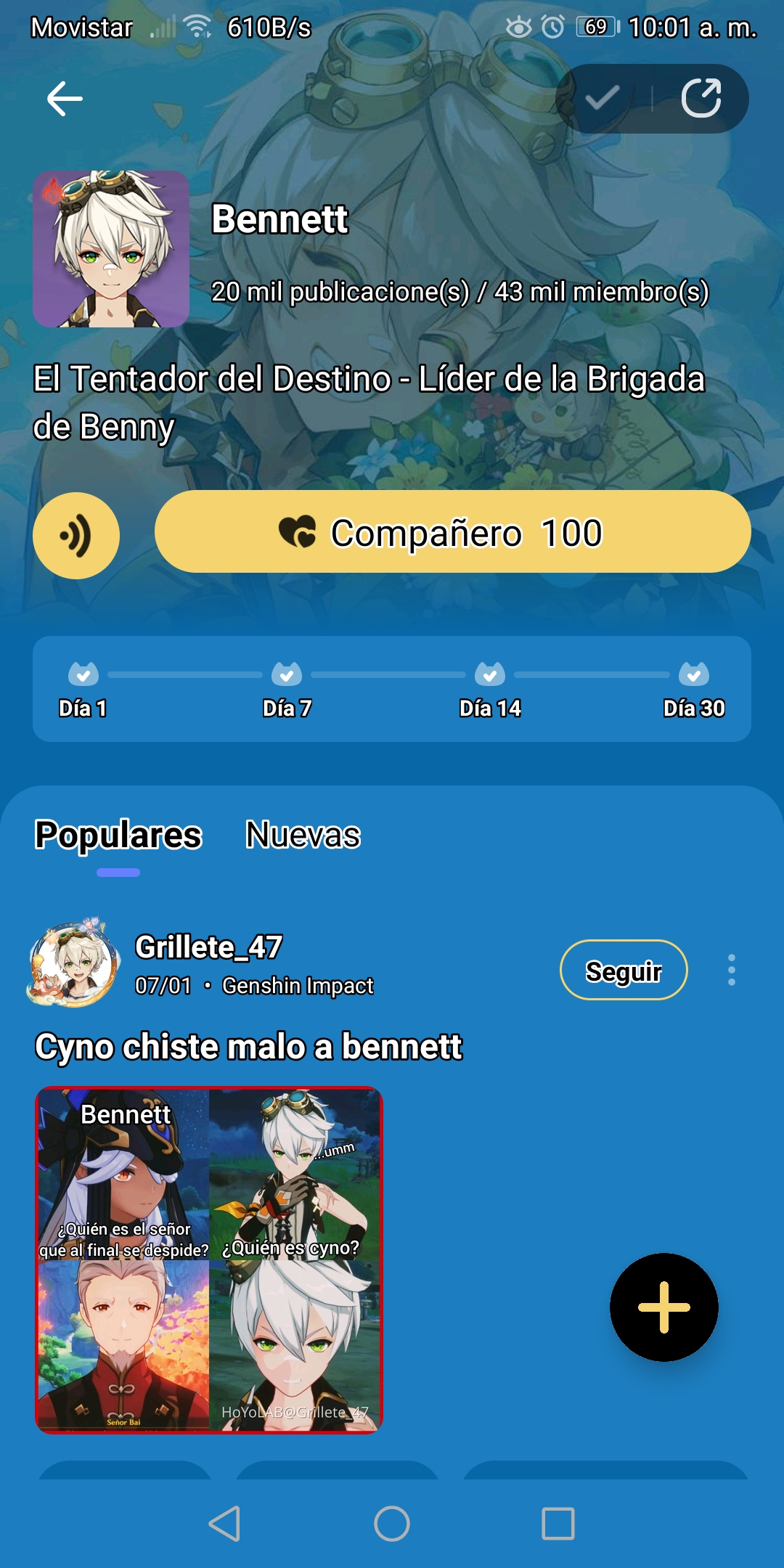 Bennet el Arconte Pyro Genshin Impact | HoYoLAB