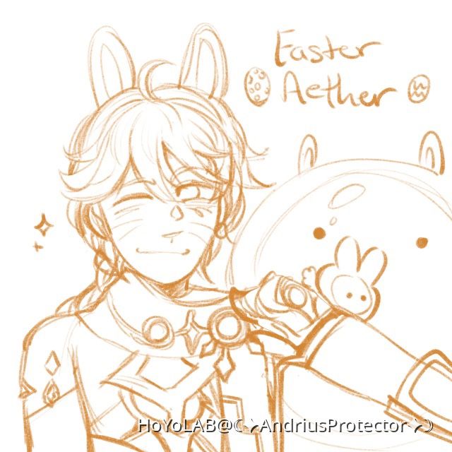 Happy Easter !! 💙💙🐣🪺 Genshin Impact | HoYoLAB