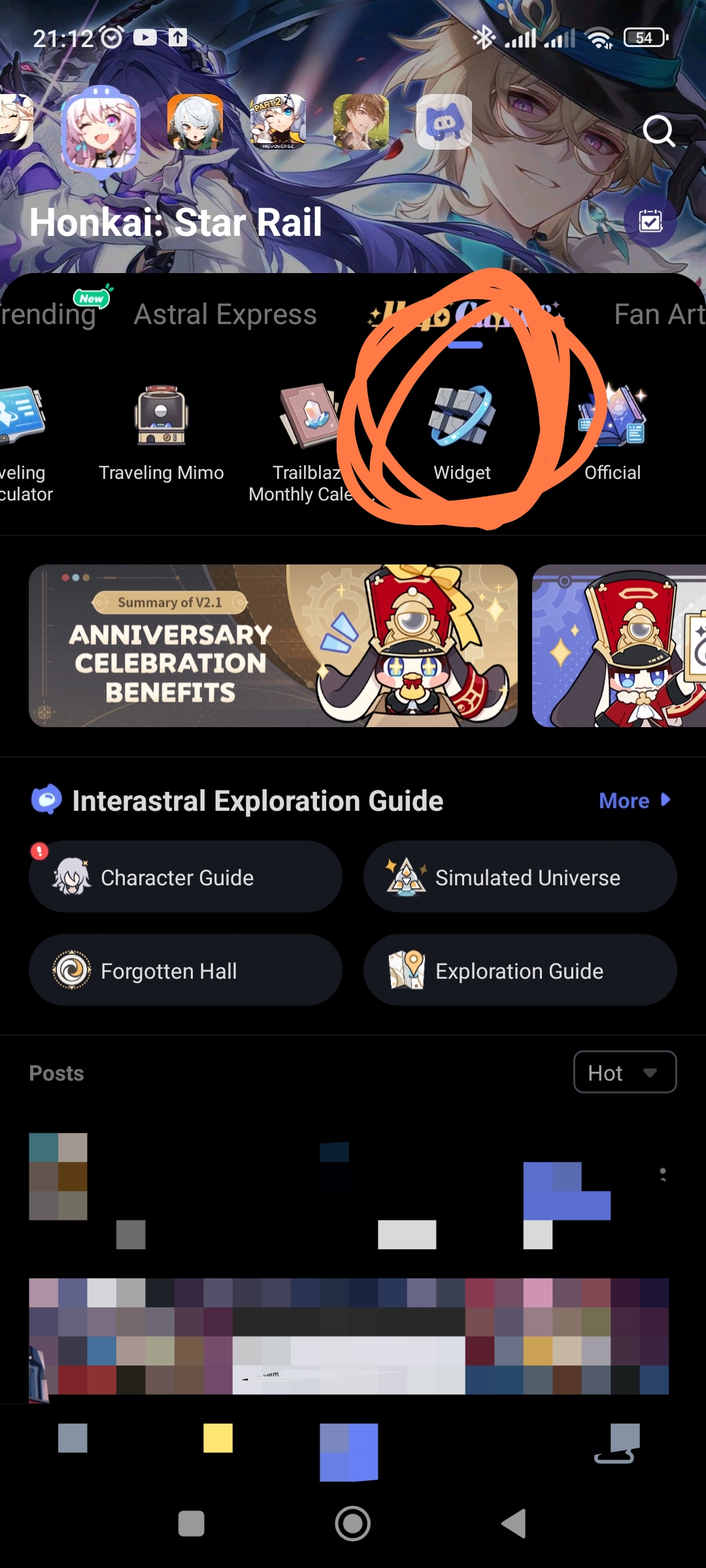 HSR Widget Hypostasis | HoYoLAB