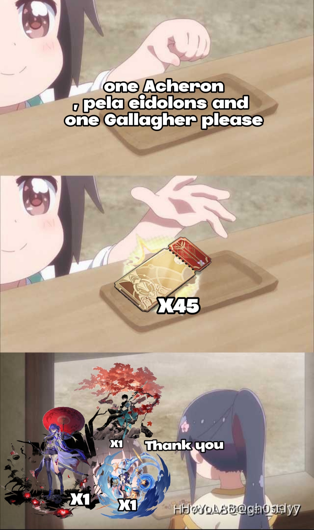 how my Acheron pull went on my mains account Honkai: Star Rail | HoYoLAB