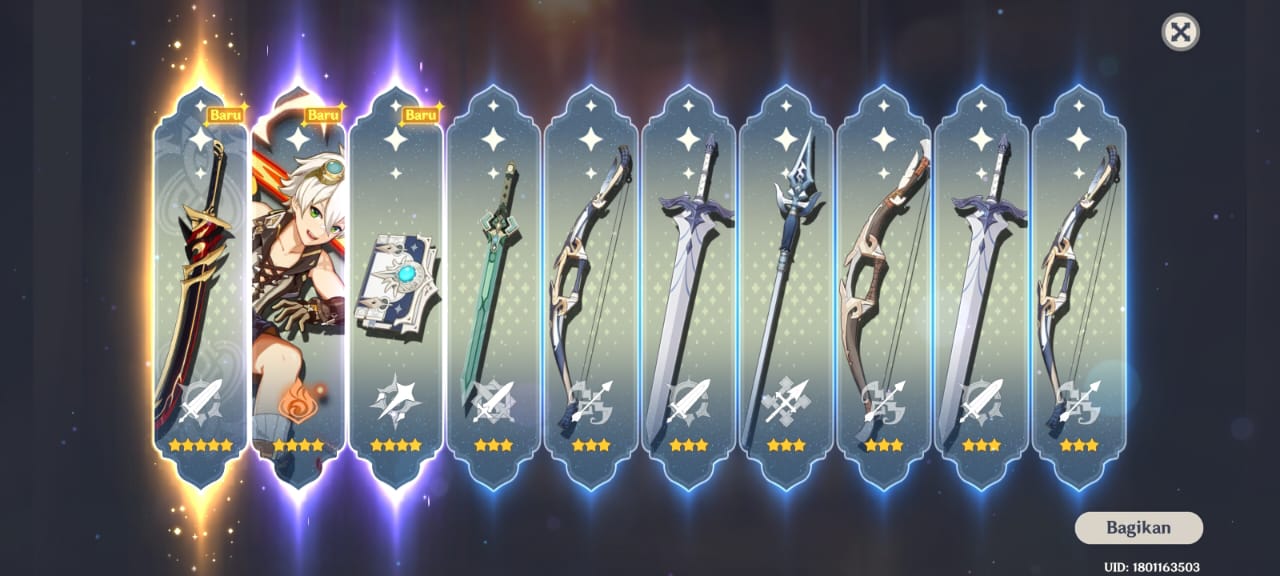 am I lucky for the first time hero 5-star is itto and 5 - star weapon ...