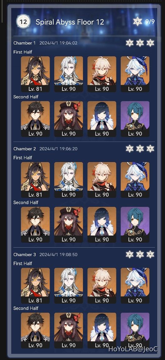 4.5 Abyss (round 2) Genshin Impact | HoYoLAB