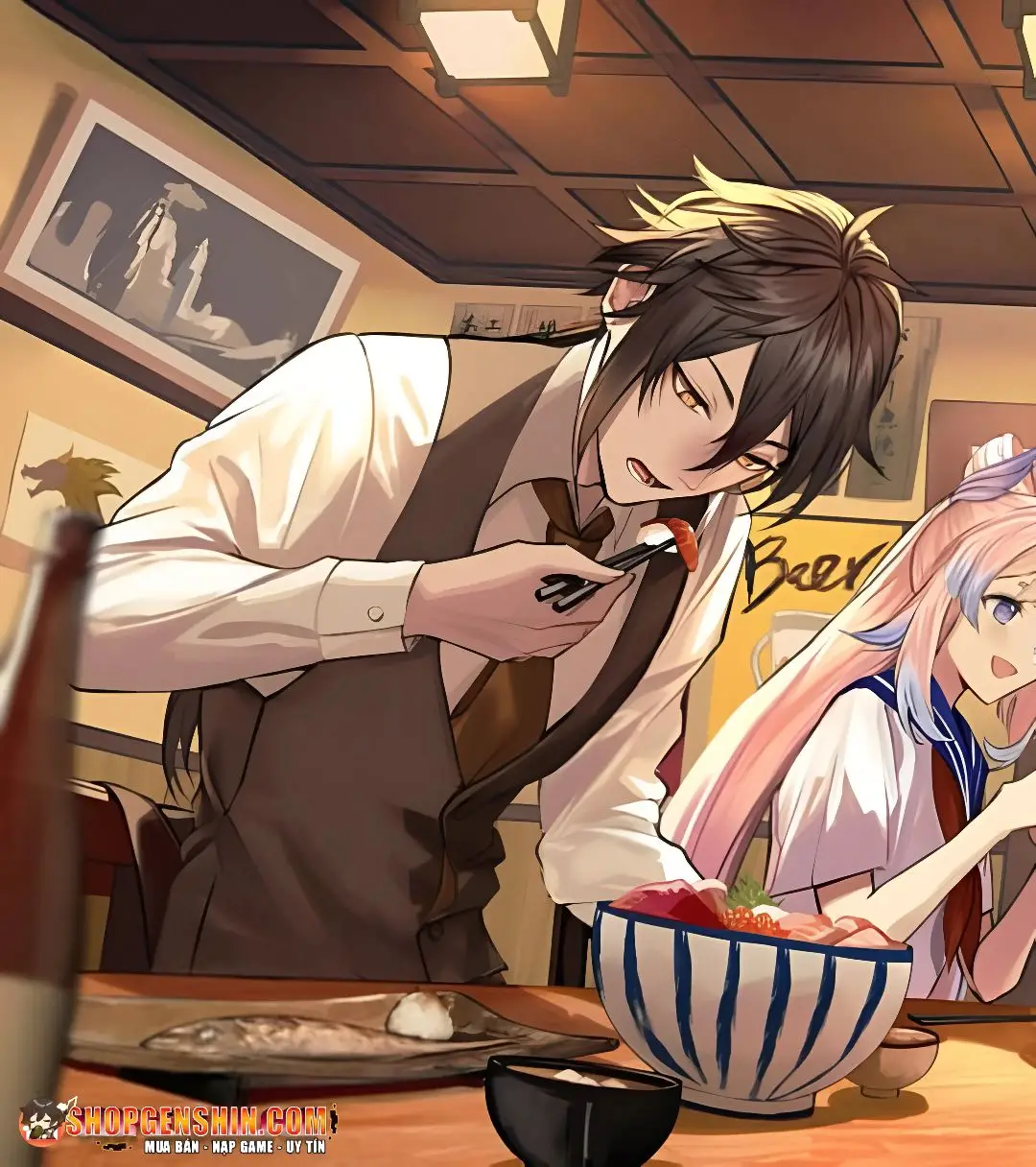 [ mọi thứ vẫn diễn ra bình thường như bao nhiêu ngày khác Kokomi ăn ...