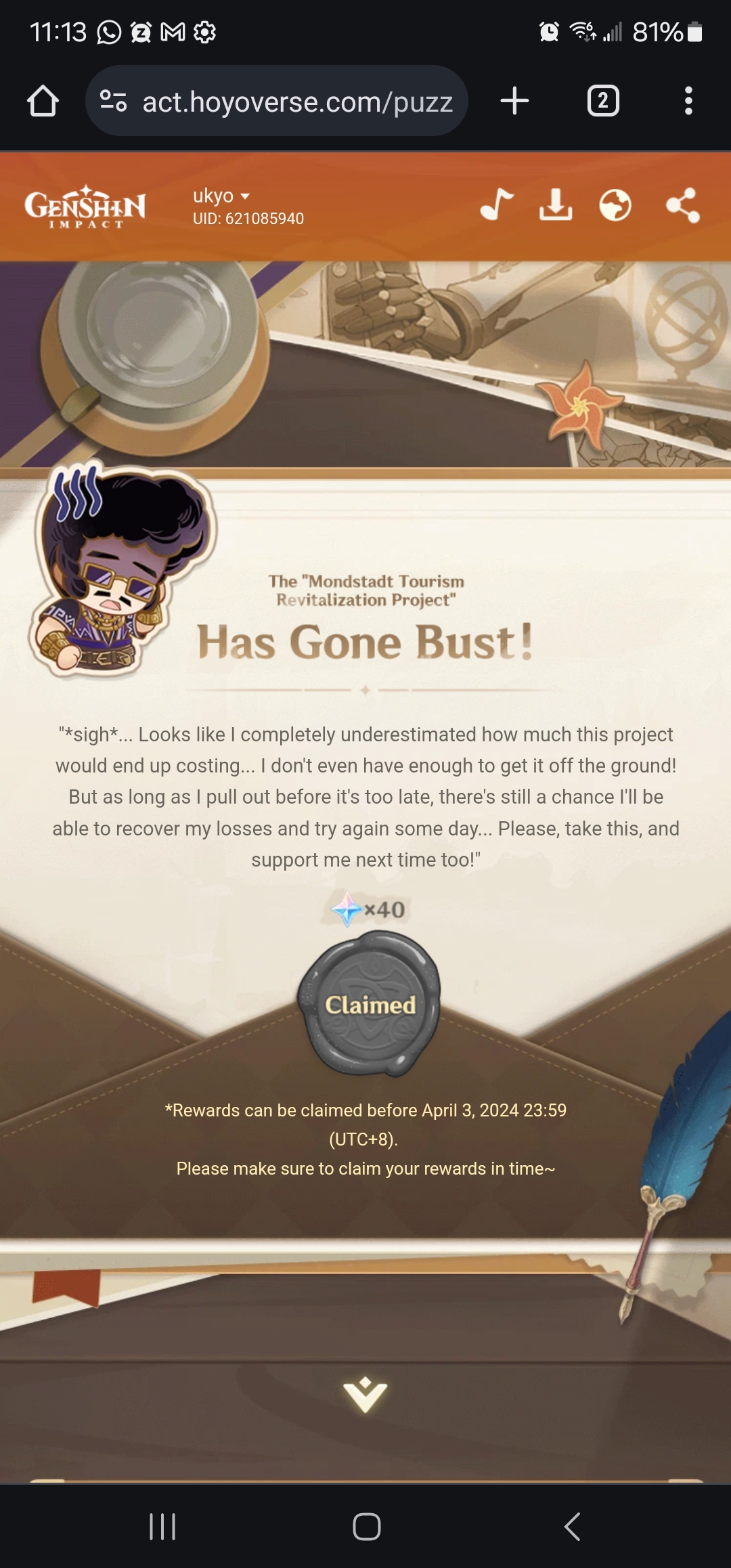 hoyoverse april fool project Genshin Impact | HoYoLAB