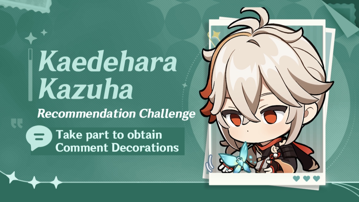 Version 4.5 | Kaedehara Kazuha Recommendation Challenge Genshin Impact | HoYoLAB