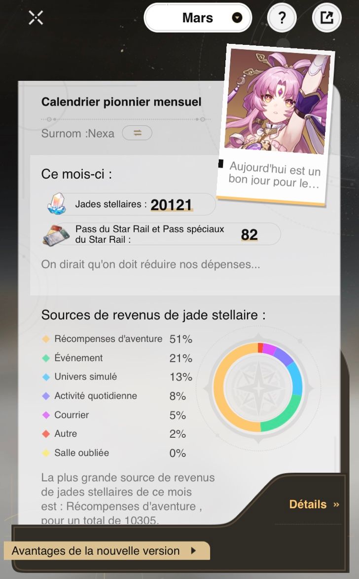 HSR // Mois de Mars 🎫 Honkai: Star Rail | HoYoLAB