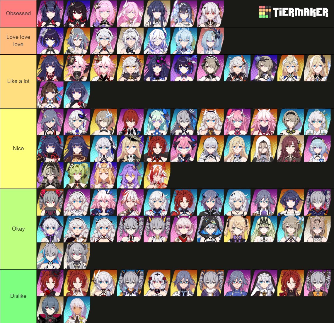 How much I like HI3 characters Honkai Impact 3rd | HoYoLAB