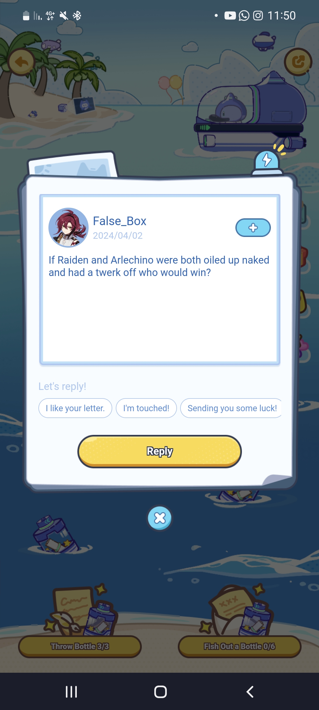 uhm... exuse me wth . anyways what is ur answear who do u think would ...