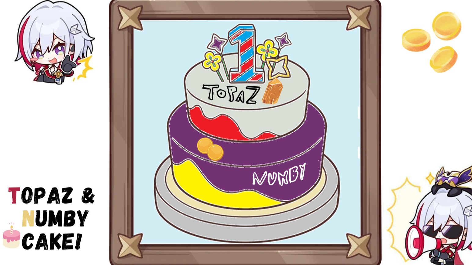 Topaz & Numby Cake for the 1st HSR Anniversary!! Honkai: Star Rail ...