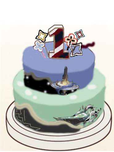 Honkai Star Rail First Anniversary Cake Edit! Honkai: Star Rail | HoYoLAB