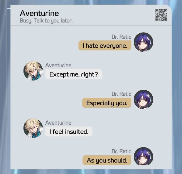 aventurine x dr.raito is so canon Honkai: Star Rail | HoYoLAB