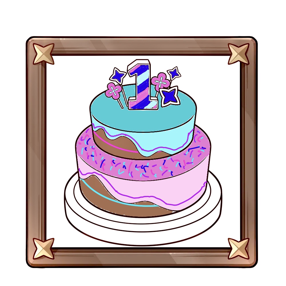 March 7th Colour patterned Cake Honkai: Star Rail | HoYoLAB