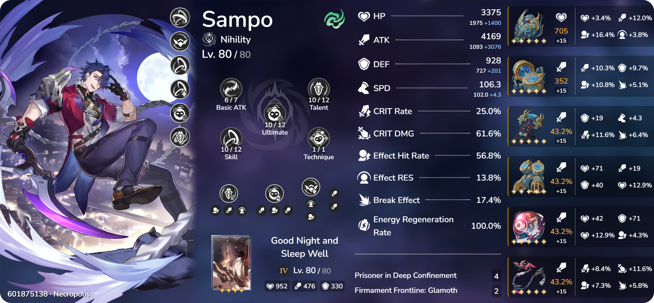My Sampo Build Honkai: Star Rail | HoYoLAB