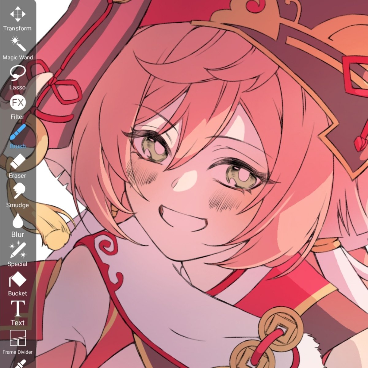 Day 1 of posting my Yanfei drawing for frame Genshin Impact | HoYoLAB