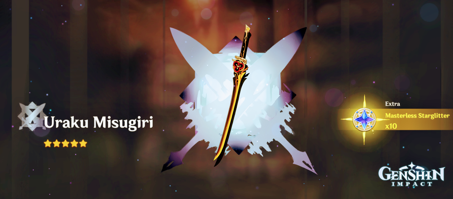 Uraku Misugiri Finally I got it I'm Very Happy for New 5 Star ⭐ Weapon ...