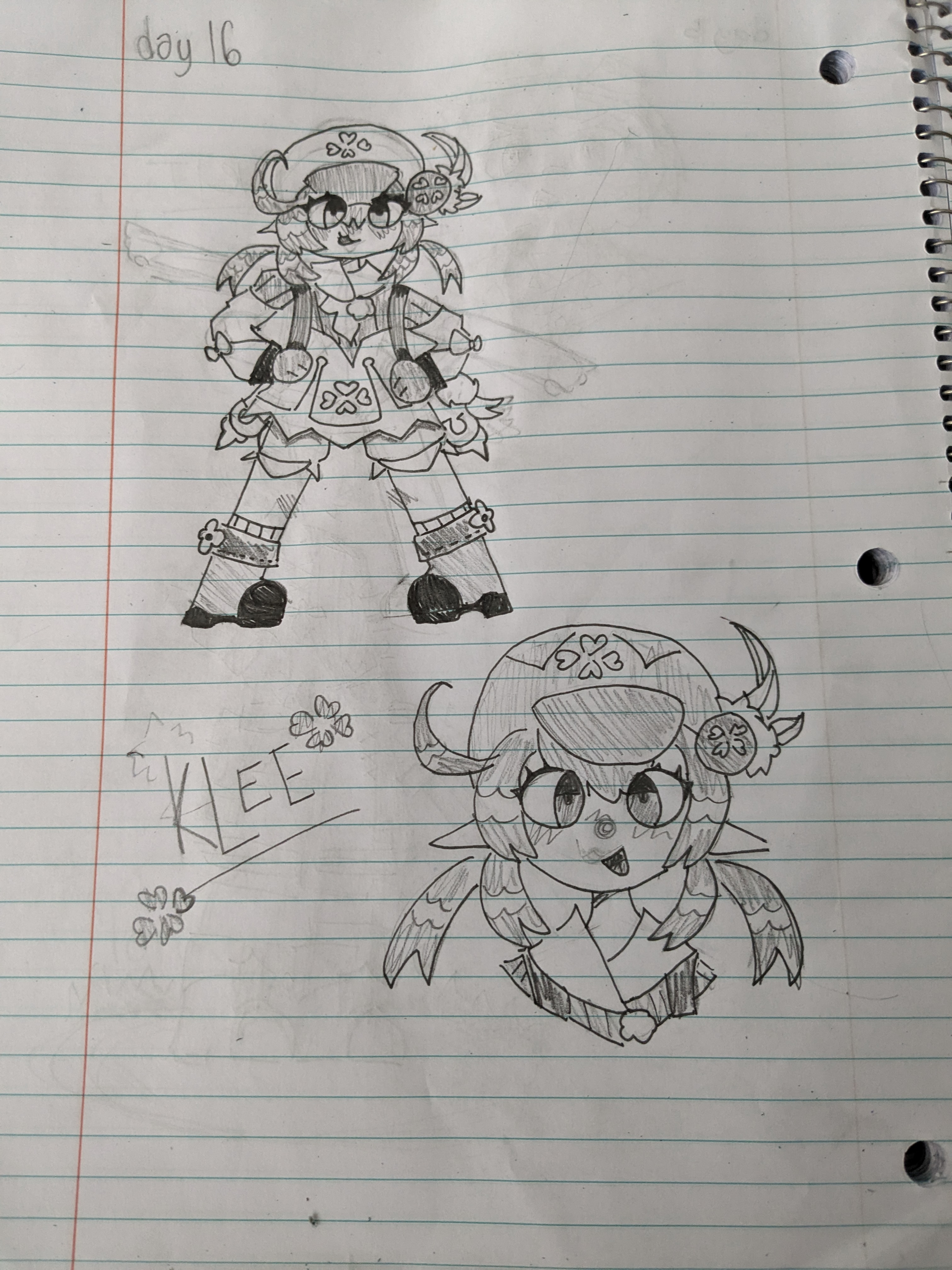 Drawing Every Genshin Character (Day 16: Klee) Genshin Impact | HoYoLAB