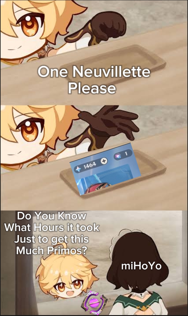 miHoYo Gave me a Weapon on a Neuvillette Banner on my First Pull 😭😭😭 ...