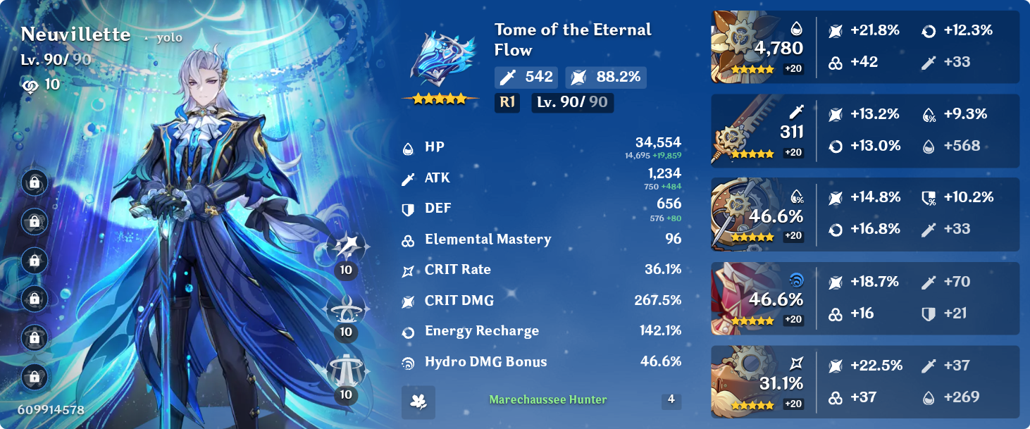FINALLY MY NEUVILLETE HAS HIS OWN SIGNATURE WEAPON 😭 Genshin Impact ...