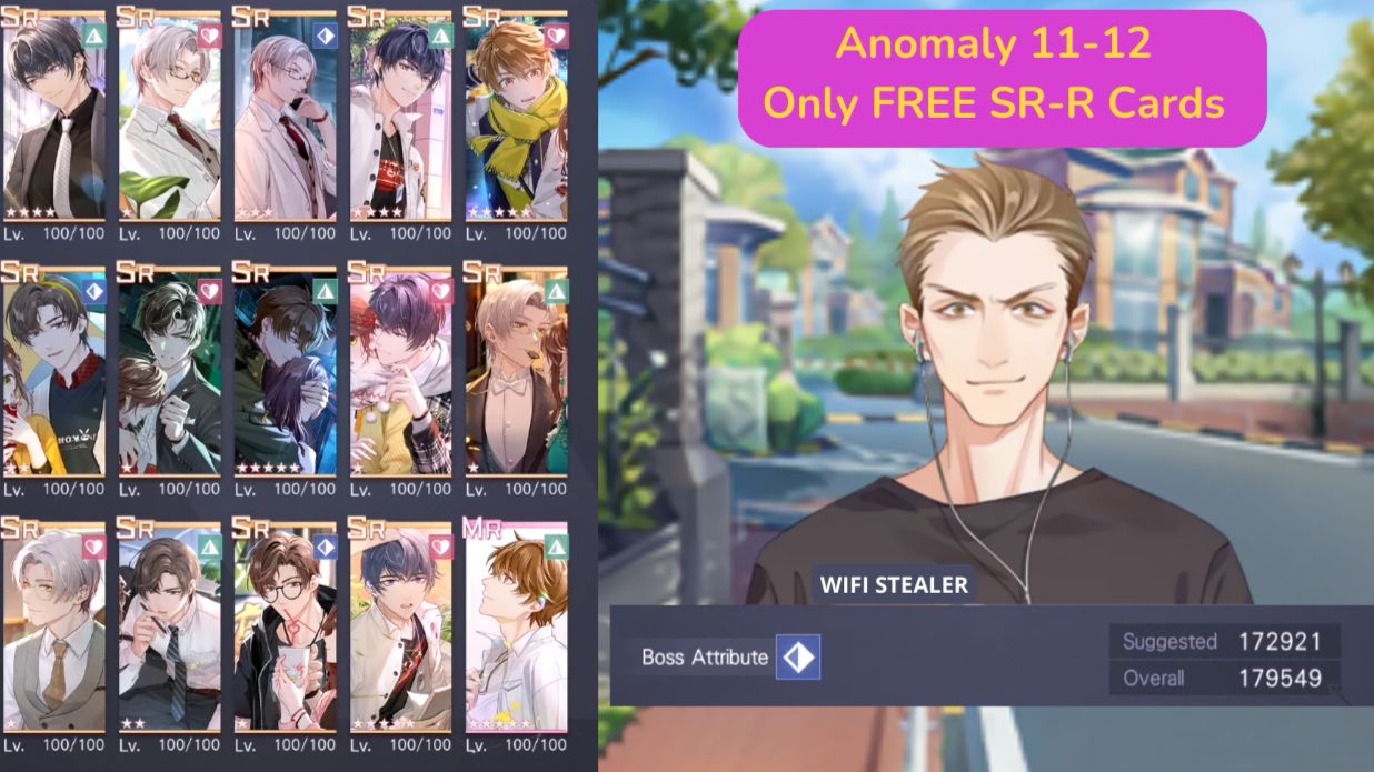 Clearing Anomaly 11-12 with ONLY FREE SR and R cards Tears of Themis ...