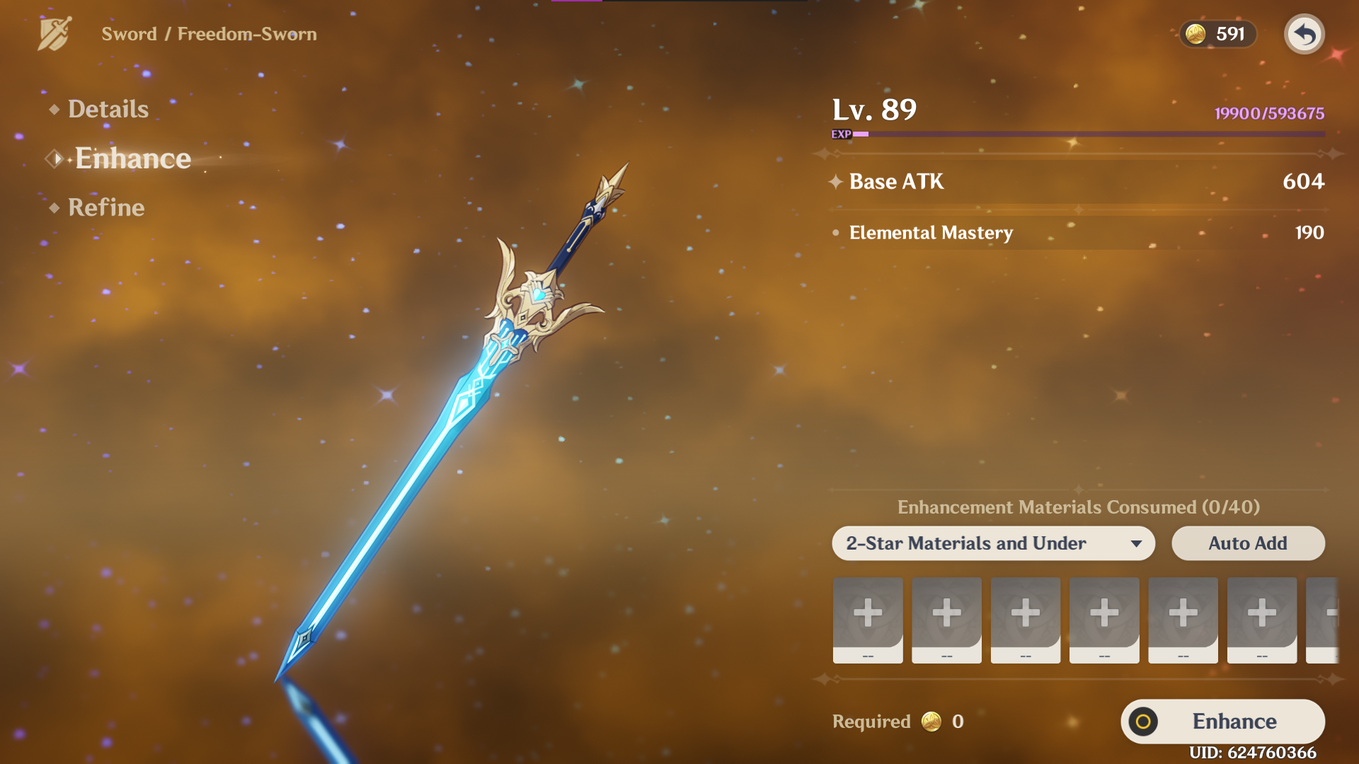 Freedom-sword definitely freed me of my mora o(╥﹏╥)o Genshin Impact ...