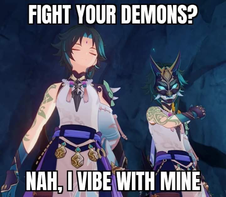 Xiao meme/fan art comp Genshin Impact | HoYoLAB