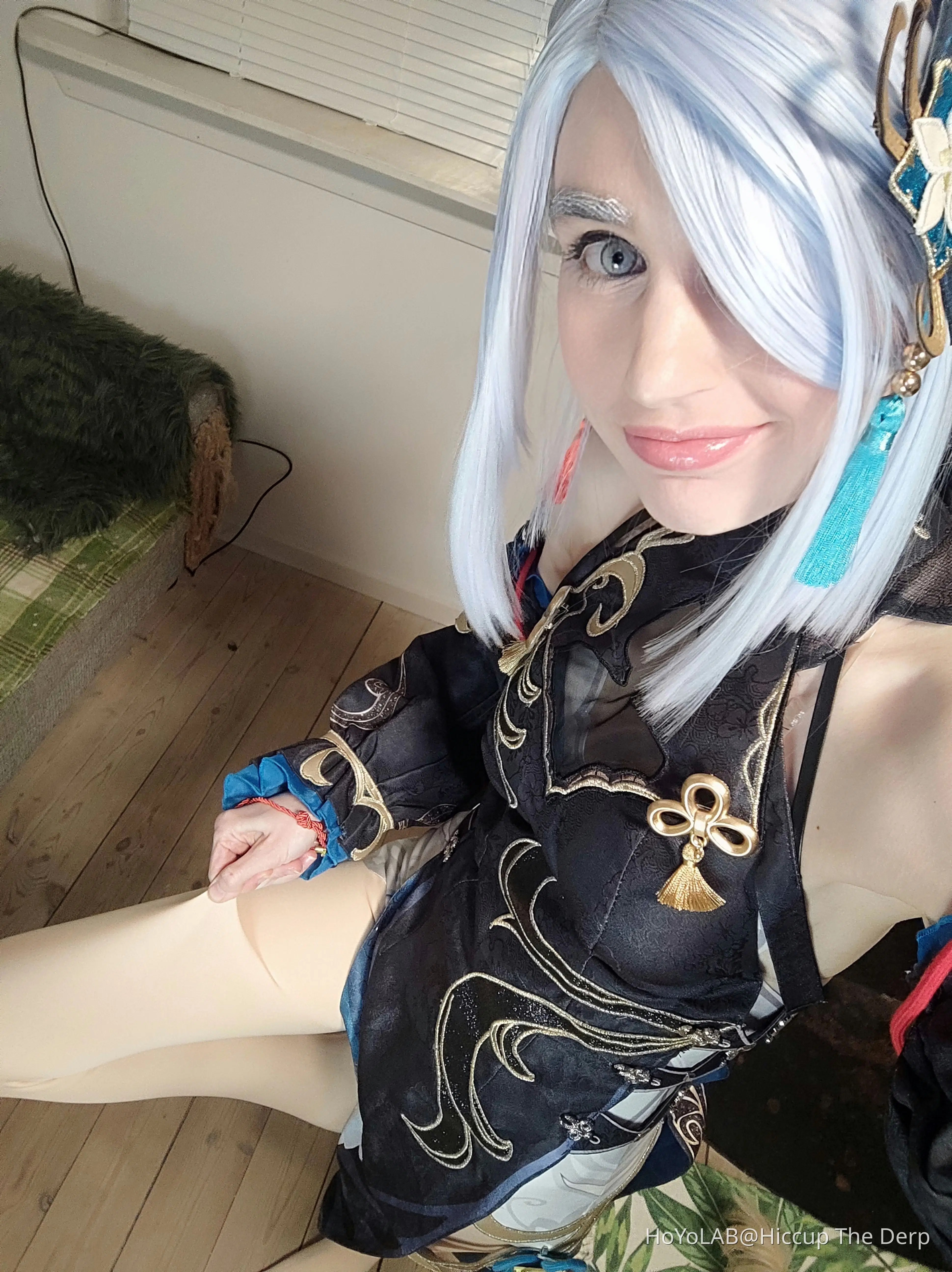 First test: Frostflower Dew Shenhe cosplay Genshin Impact | HoYoLAB