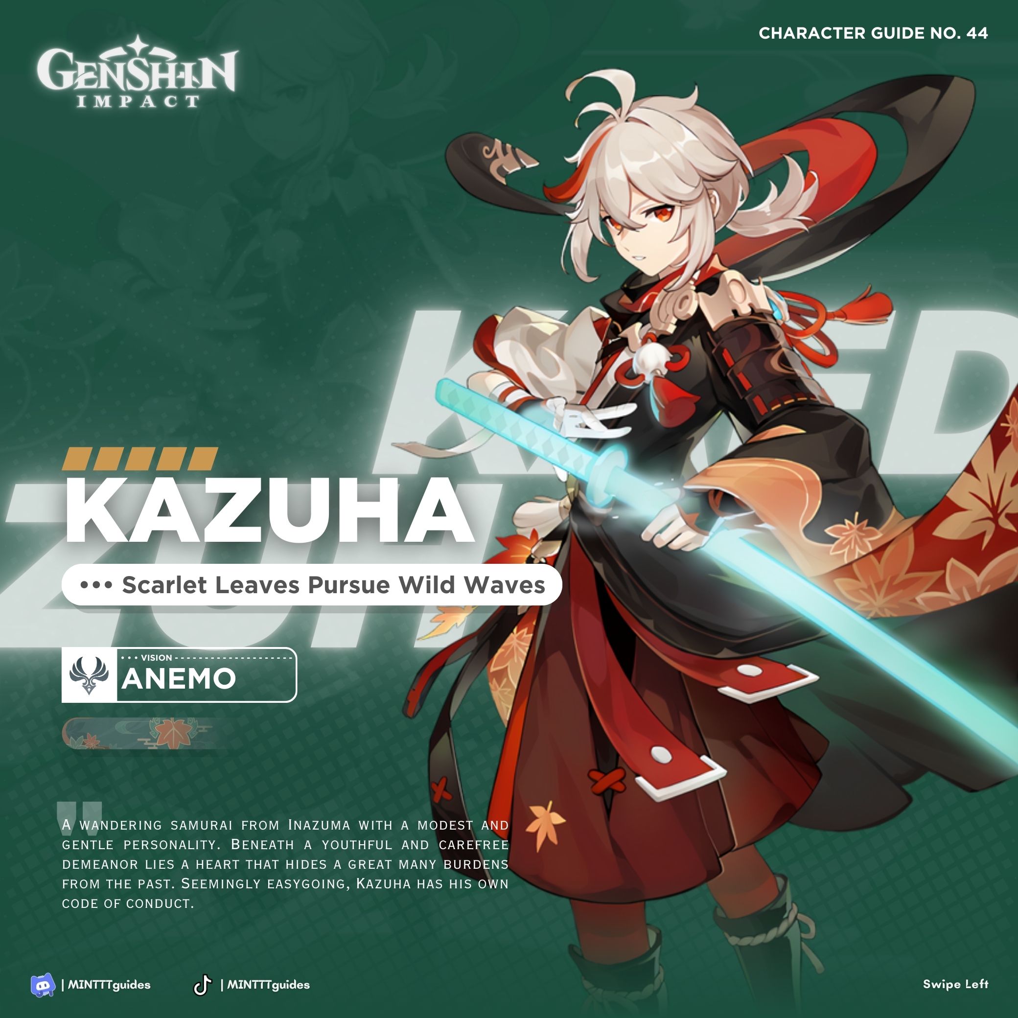 KAEDEHARA KAZUHA - BUILD GUIDE (V4.5) | GENSHIN IMPACT Genshin Impact | HoYoLAB