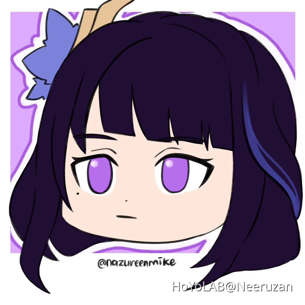 Day 184 until I reach Level 12: Simple chibi of Raiden Shogun/Ei ...