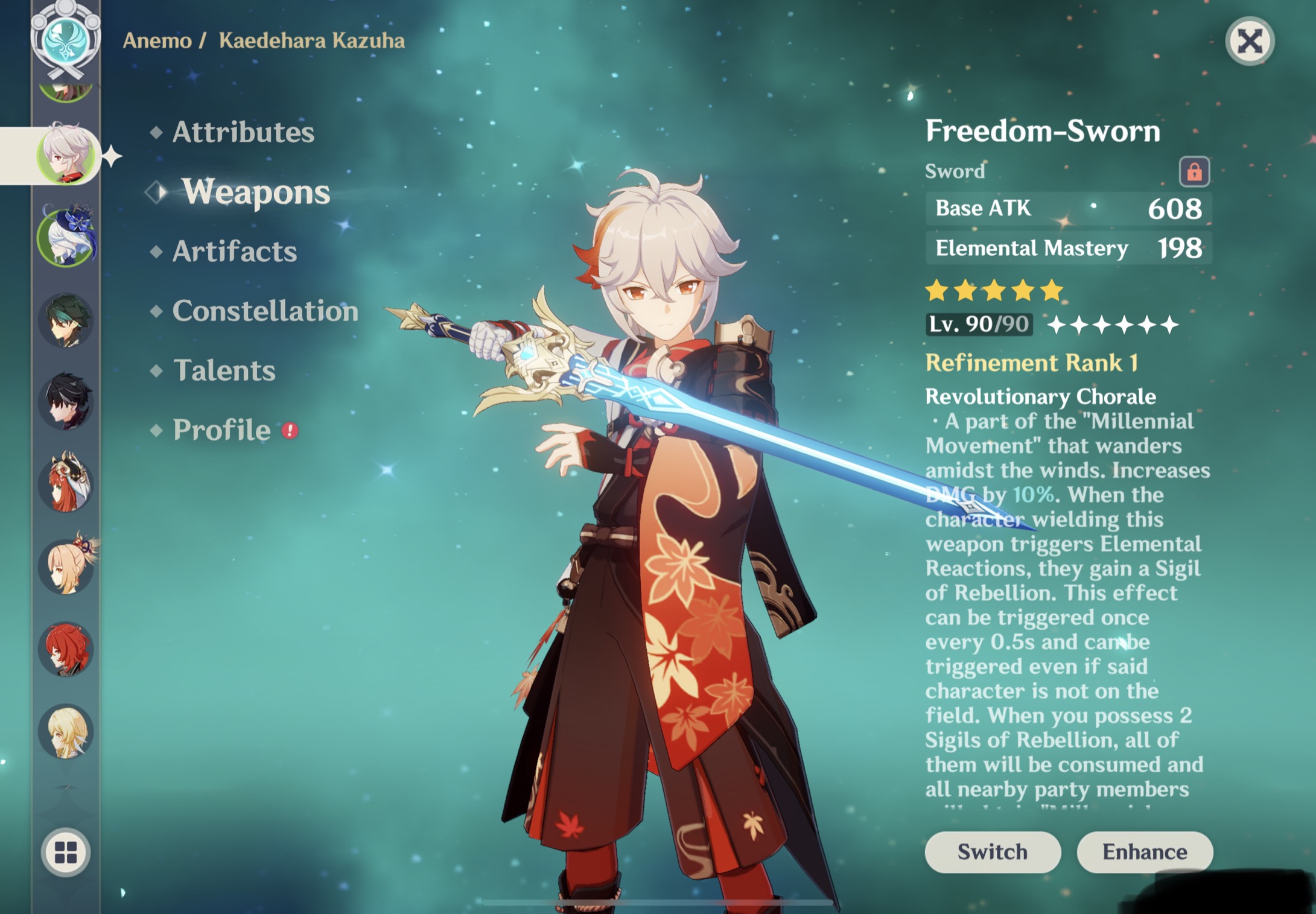 my collection of 5* and their signature weapons :) Genshin Impact | HoYoLAB