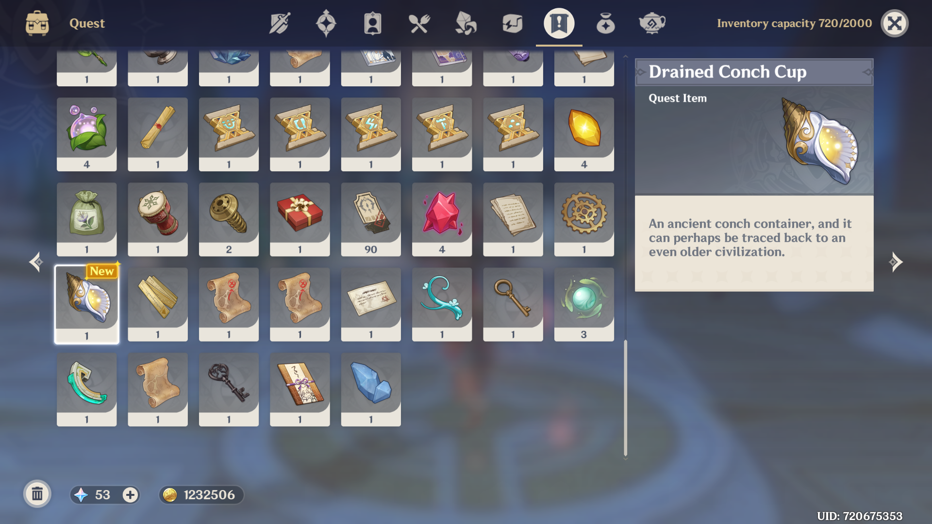 Drained Conch Cup Genshin Impact | HoYoLAB