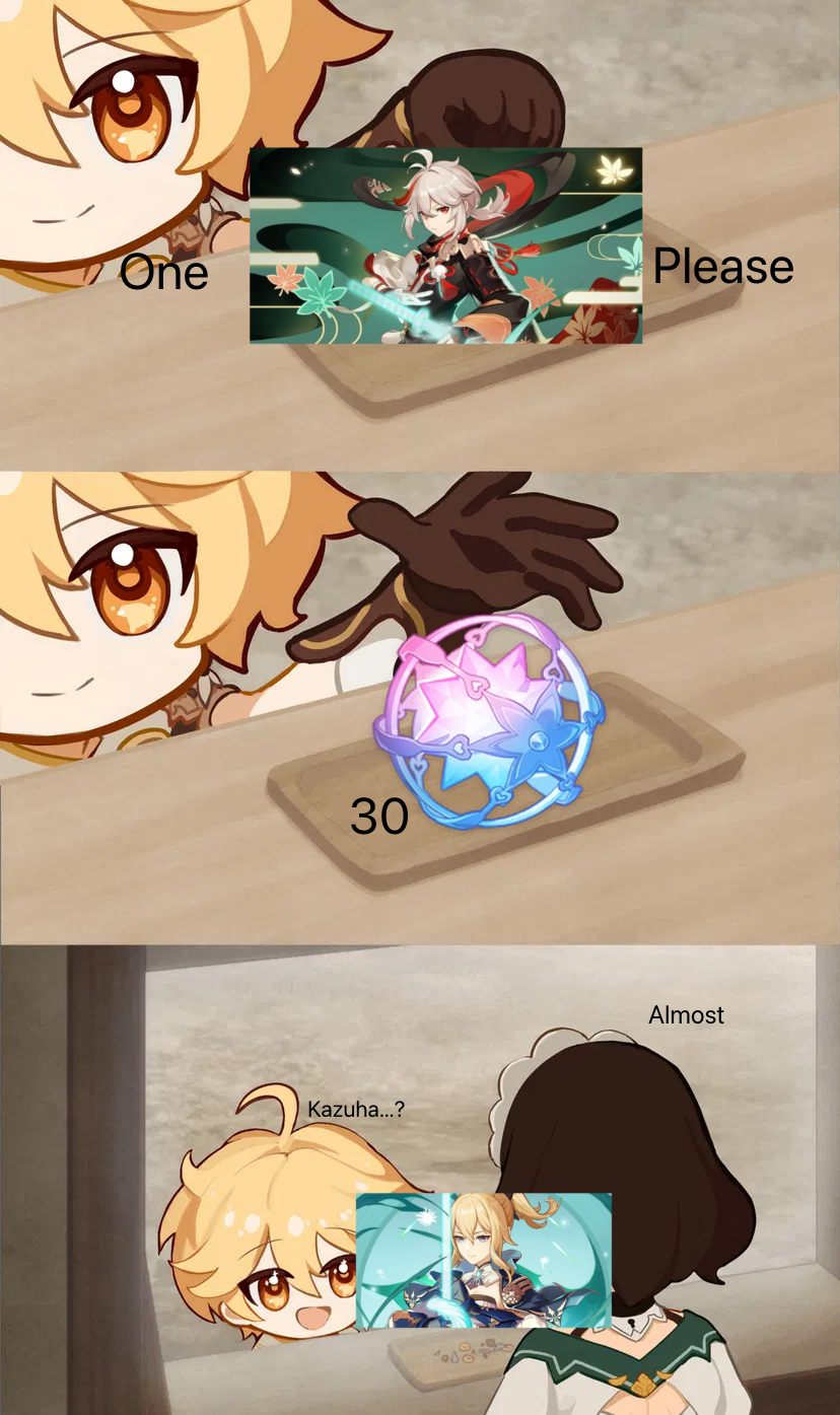 Pulling for kazuha 🥰 Genshin Impact | HoYoLAB