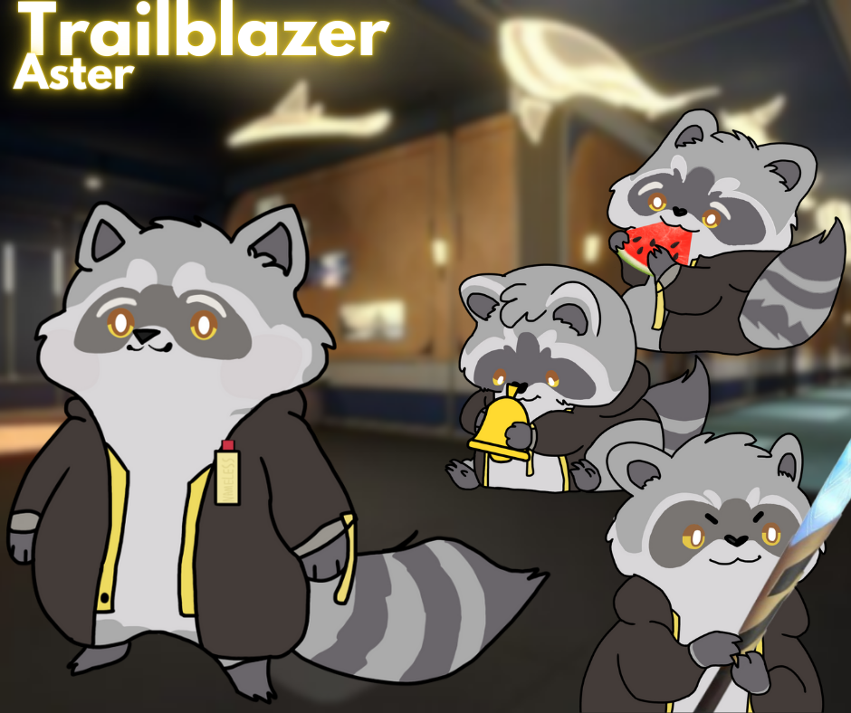 Aster The Racoon Trailblazer Honkai: Star Rail | HoYoLAB