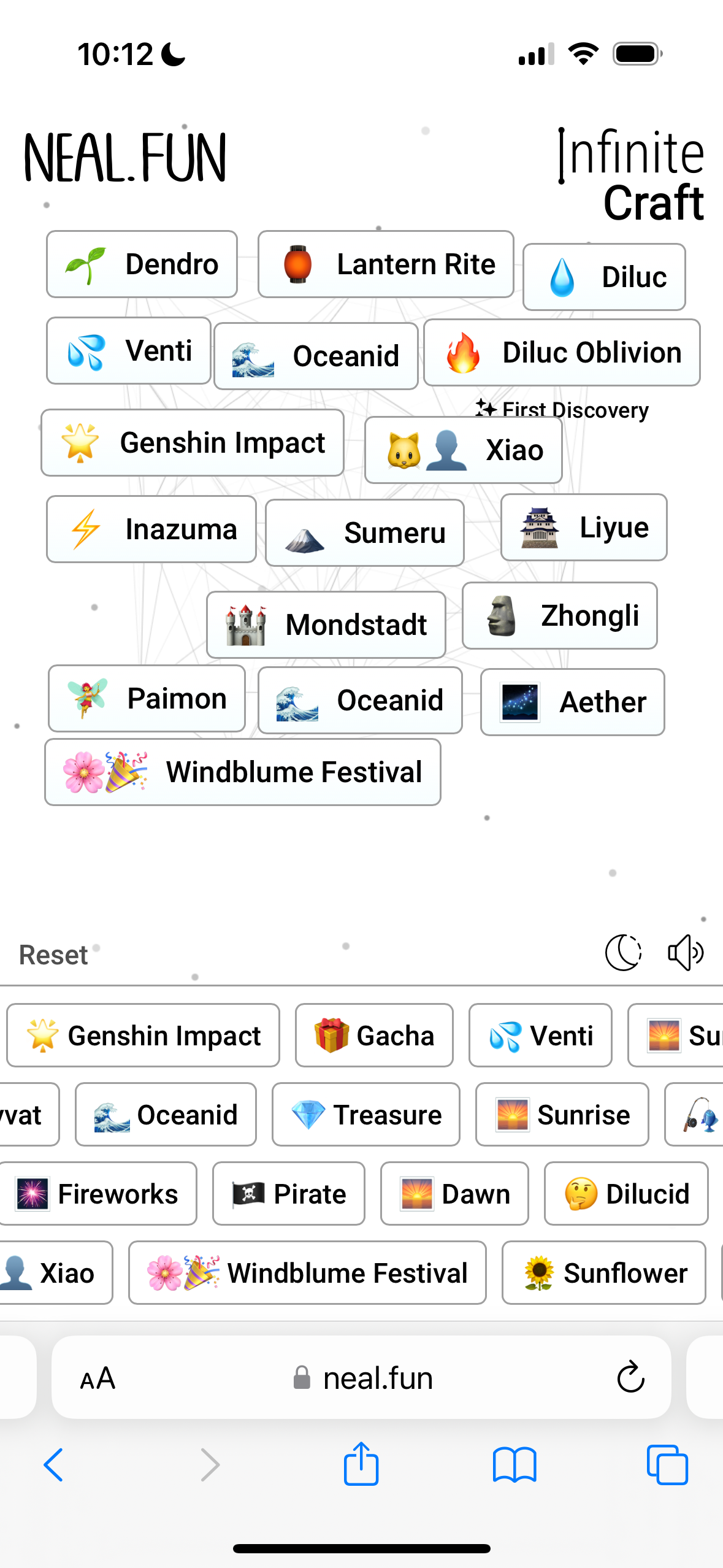 infinite craft is so fun Genshin Impact | HoYoLAB