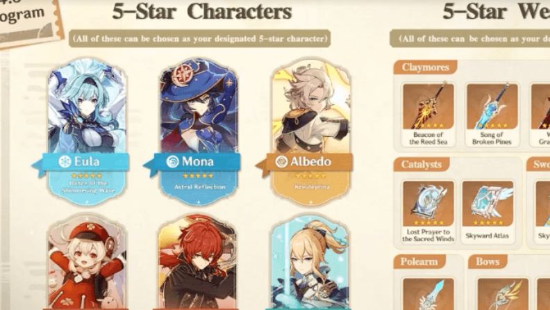 Chronicled Wish Banner? Genshin Impact | HoYoLAB