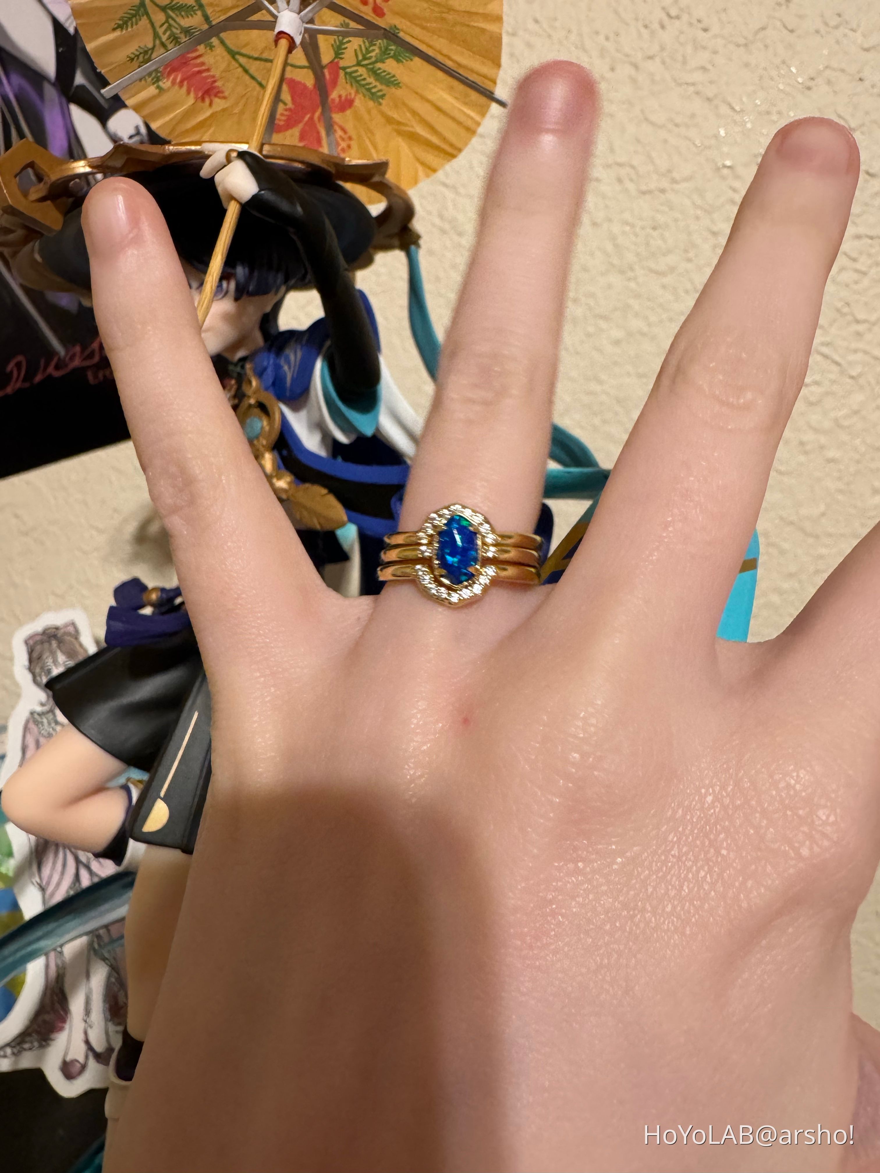 Got a Wanderer themed ring for my birthday and genshin anniversary ...