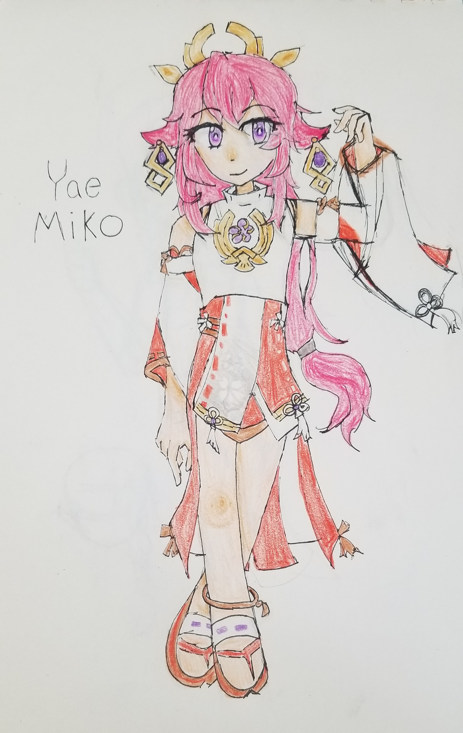 yae miko art :]] Genshin Impact | HoYoLAB