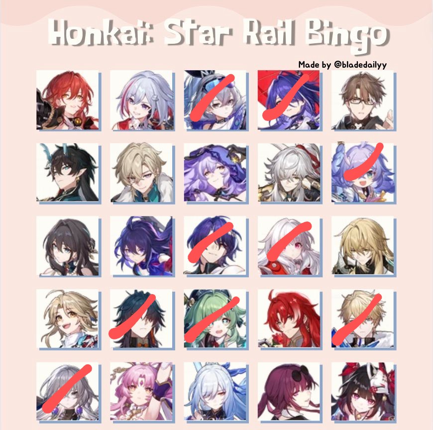 My HSR 5 stars so far. Honkai: Star Rail | HoYoLAB