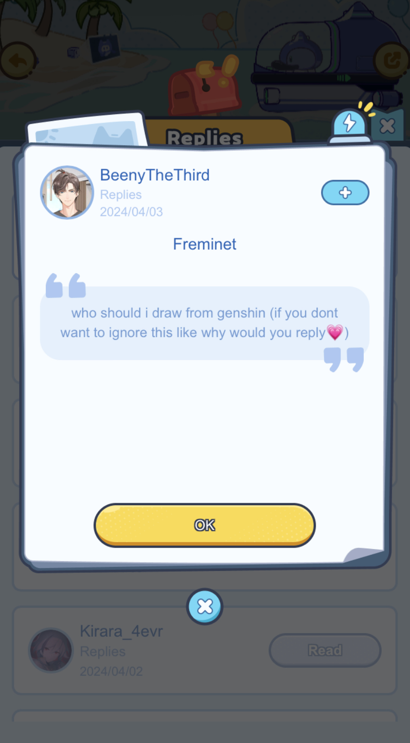 Freminet!! (Drawing is mine) Genshin Impact | HoYoLAB